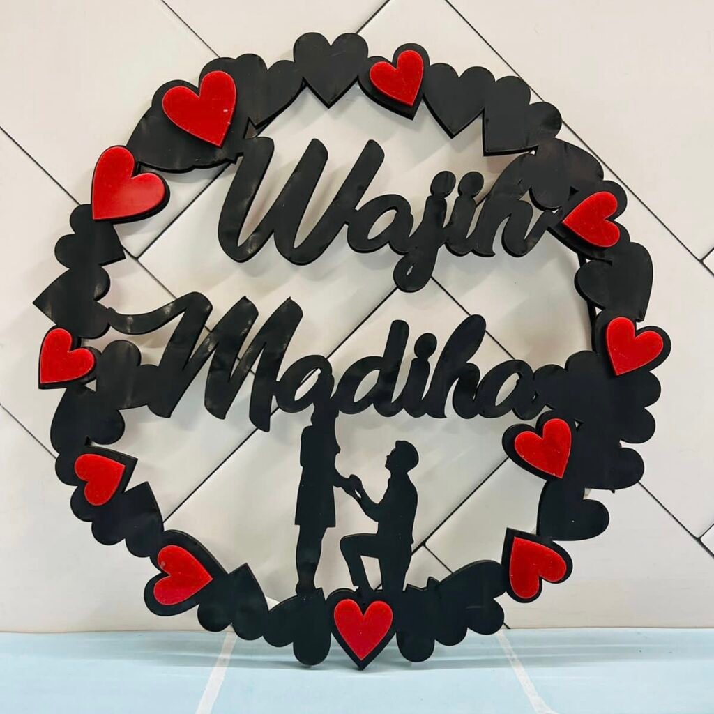 MDF Name Wall Hanging – thelovestore.in